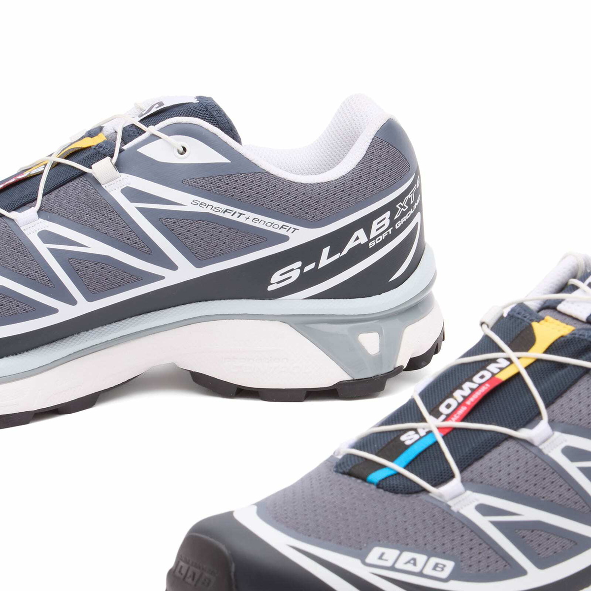 Salomon XT-6 Sneaker in Grisaille/Blue Nights/Violet Tulip Salomon