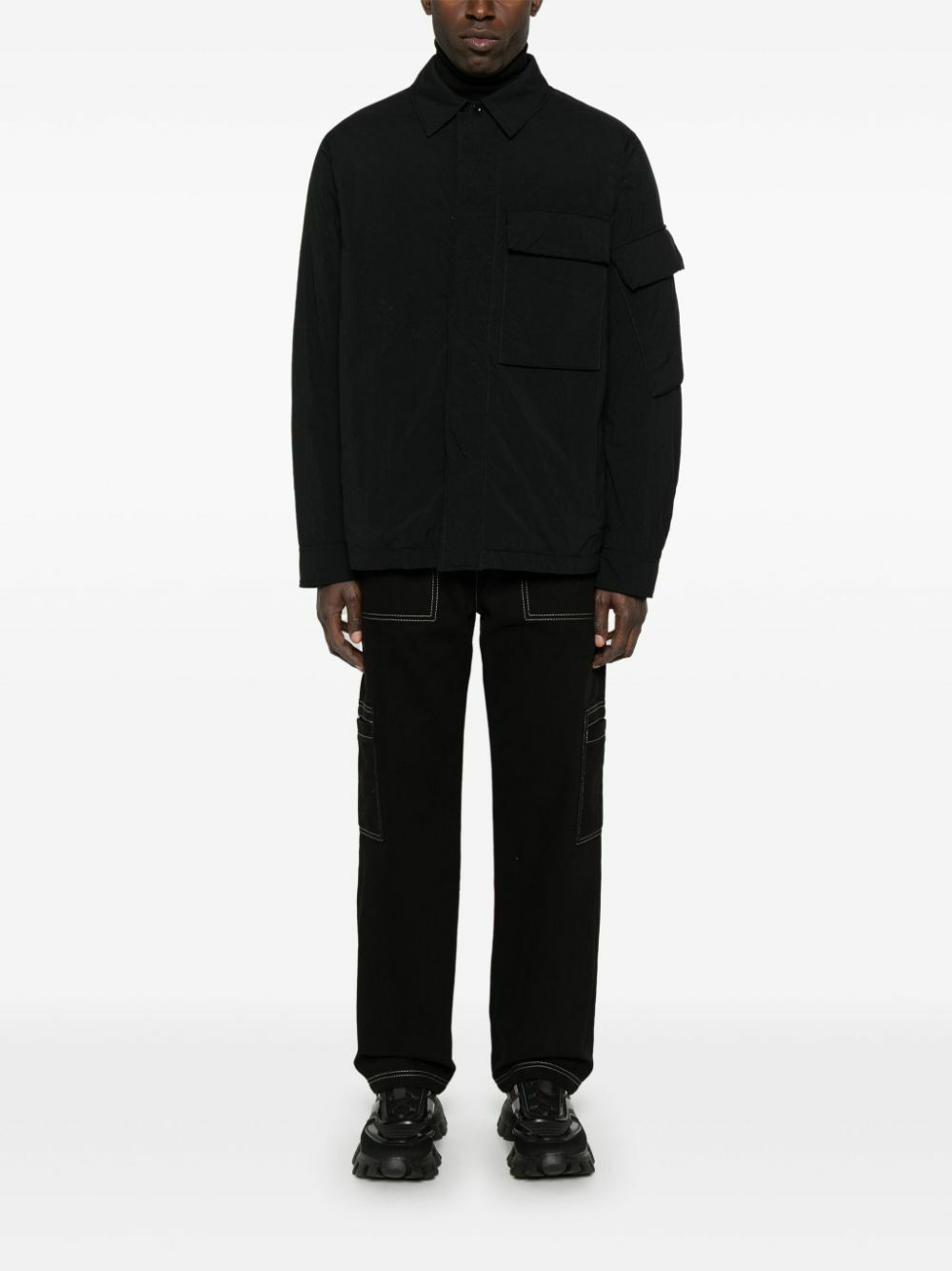 TEN C - Shirt Jacket With Pockets Ten C