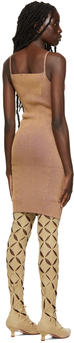Isa Boulder Orange & Purple Bodyform Tank Dress Isa Boulder