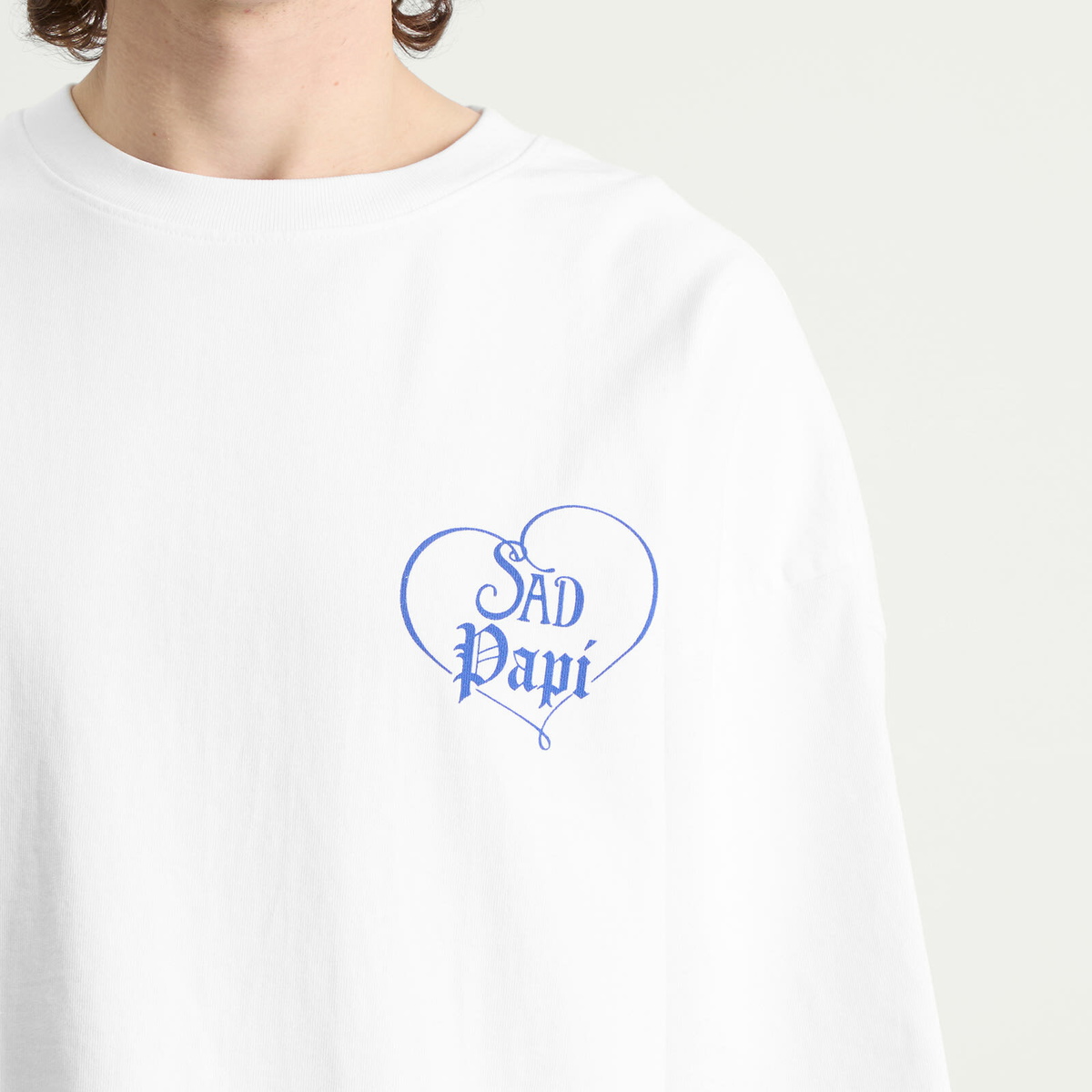Willy Chavarria Men's Sad Papi T-Shirt in White Willy Chavarria