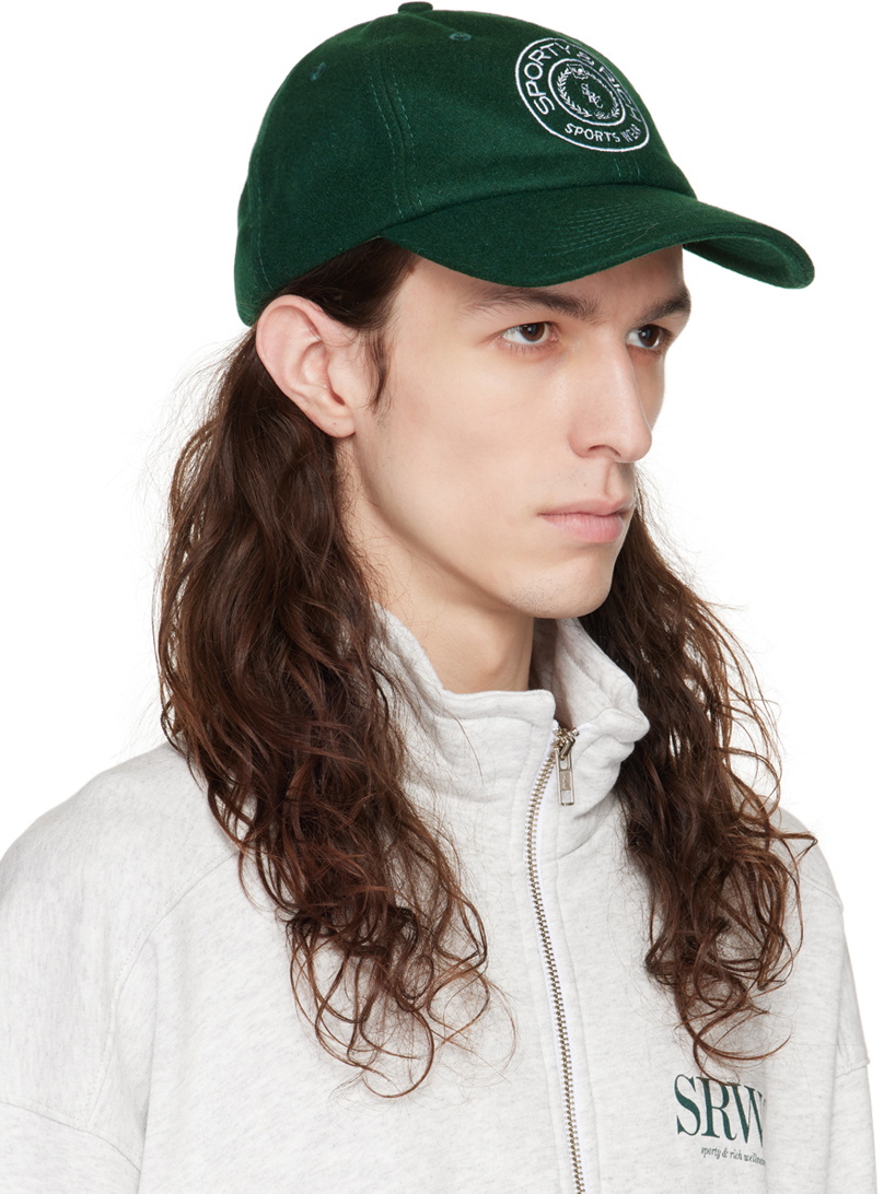 Sporty & Rich Green Monaco Cap Sporty & Rich