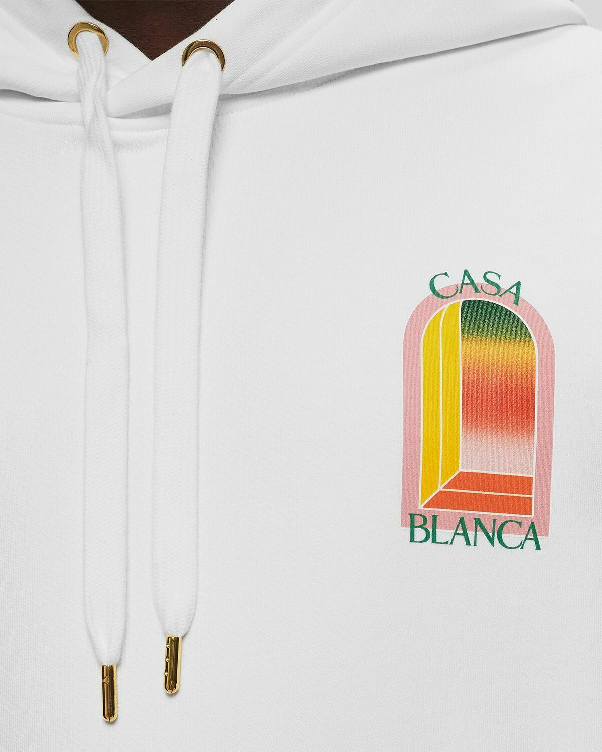 Casablanca Gradient Arch Logo Hoodie White Hoodies Casablanca
