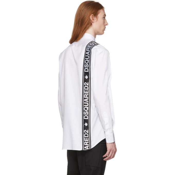 Dsquared2 White Logo Tape Shirt Dsquared2