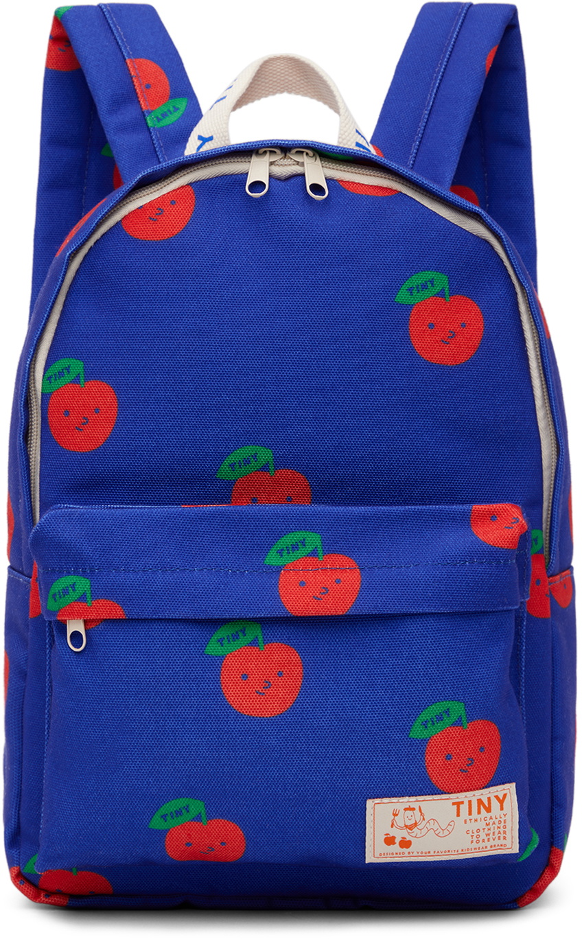 TINYCOTTONS Kids Blue Apples Backpack TINYCOTTONS
