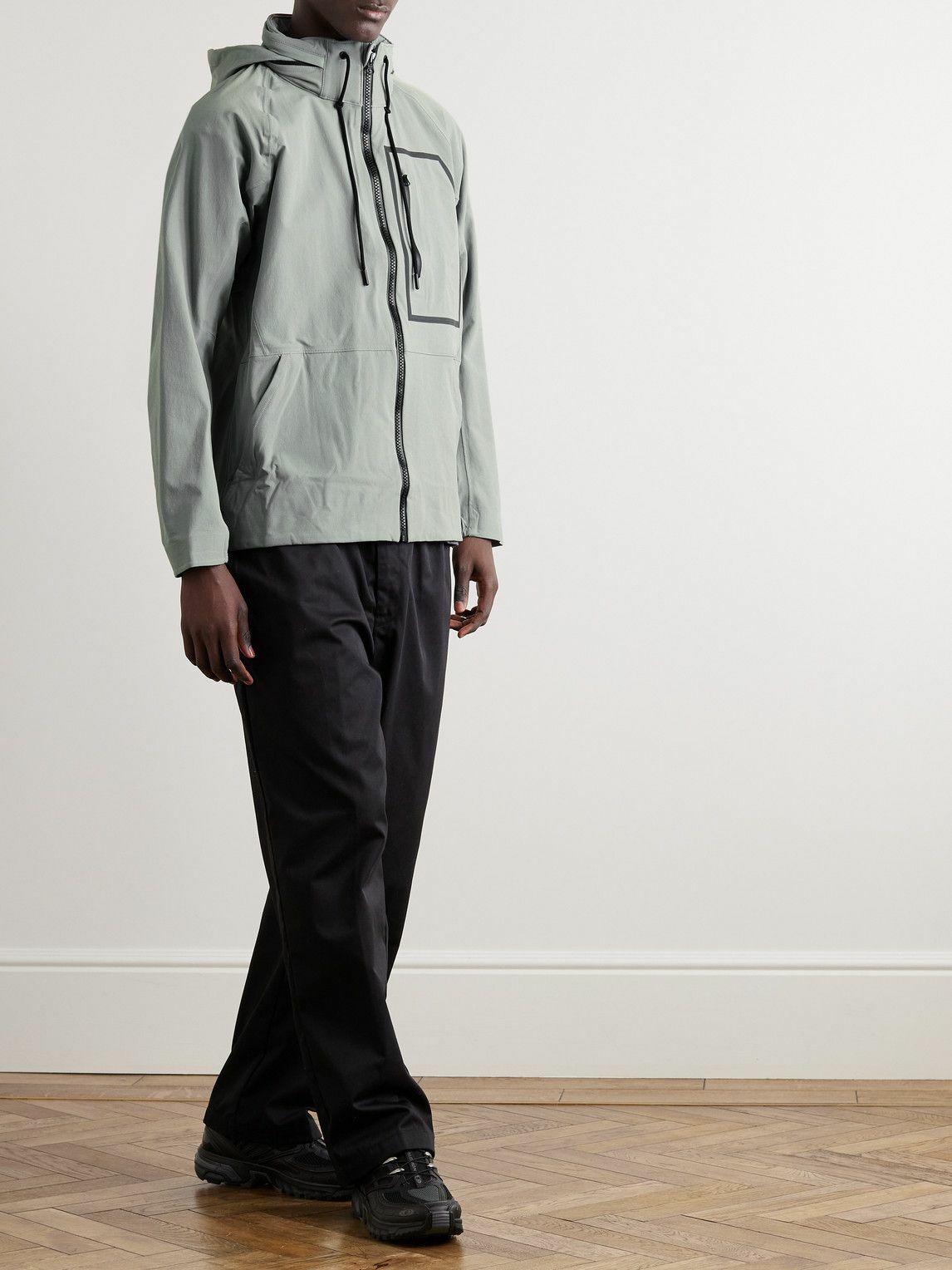 Outerknown - Apex Stretch Recycled-Nylon Hooded Jacket - Gray Outerknown