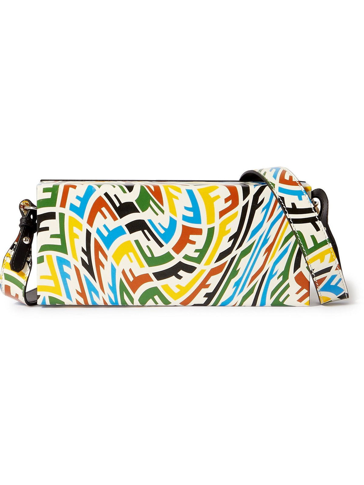 FENDI - Logo-Print Leather Messenger Bag Fendi