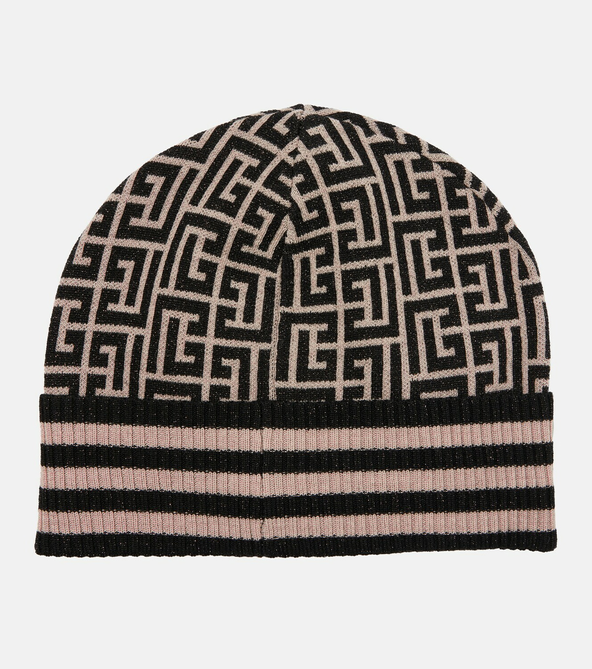 Balmain - Embroidered monogram wool-blend beanie Balmain