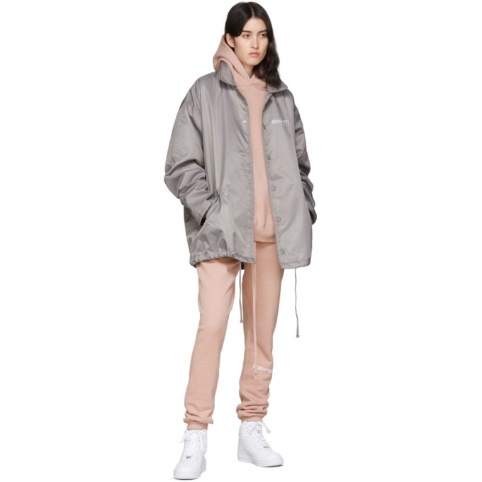 Essentials Pink Fleece Reflective Lounge Pants Essentials