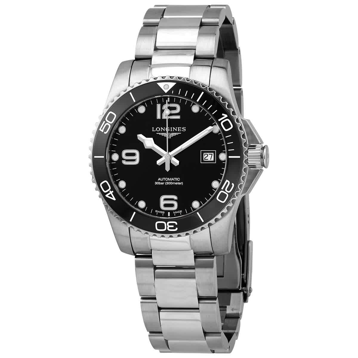 Longines Hydroconquest Automatic Ceramic Bezel 41 mm Mens Watch L37814566 Longines
