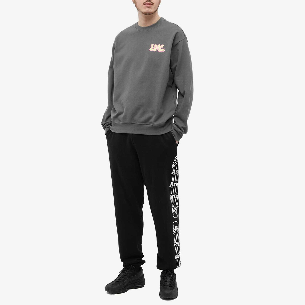 LMC Men's Graffiti Crew Sweat in Black LMC