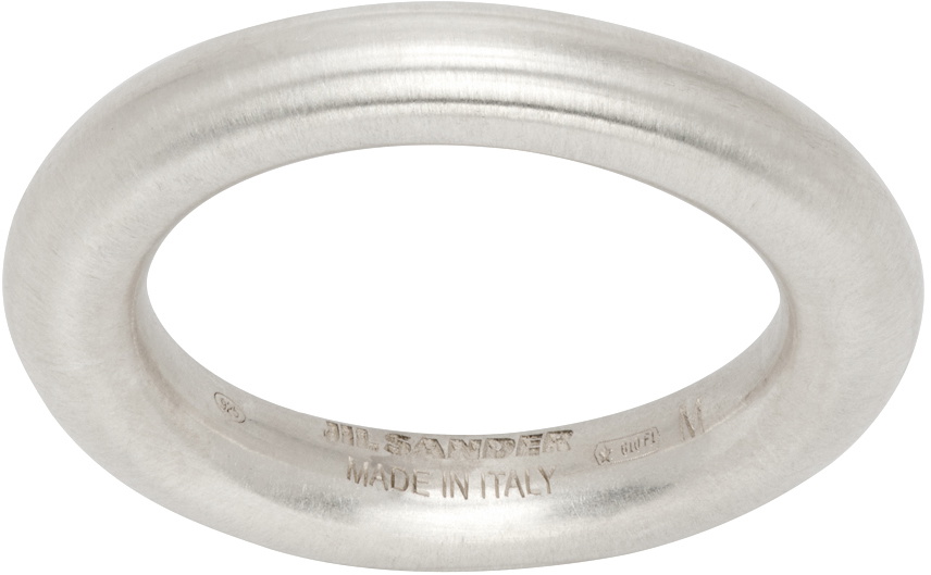 Jil Sander Silver Classic Ring Jil Sander