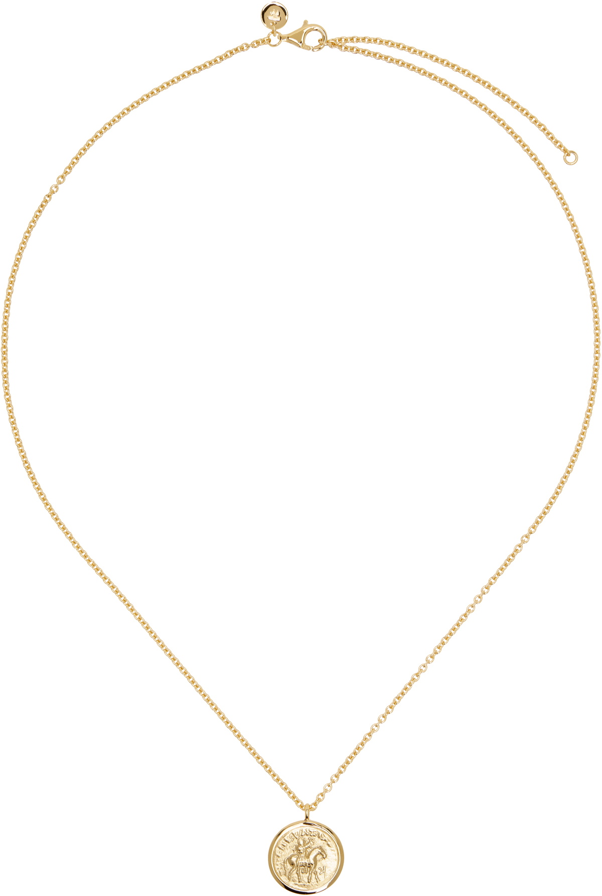 Tom Wood Gold Coin Pendant Necklace Tom Wood