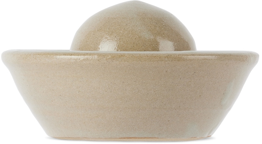 Lily Pearmain Beige Ceramic Pestle & Mortar Set