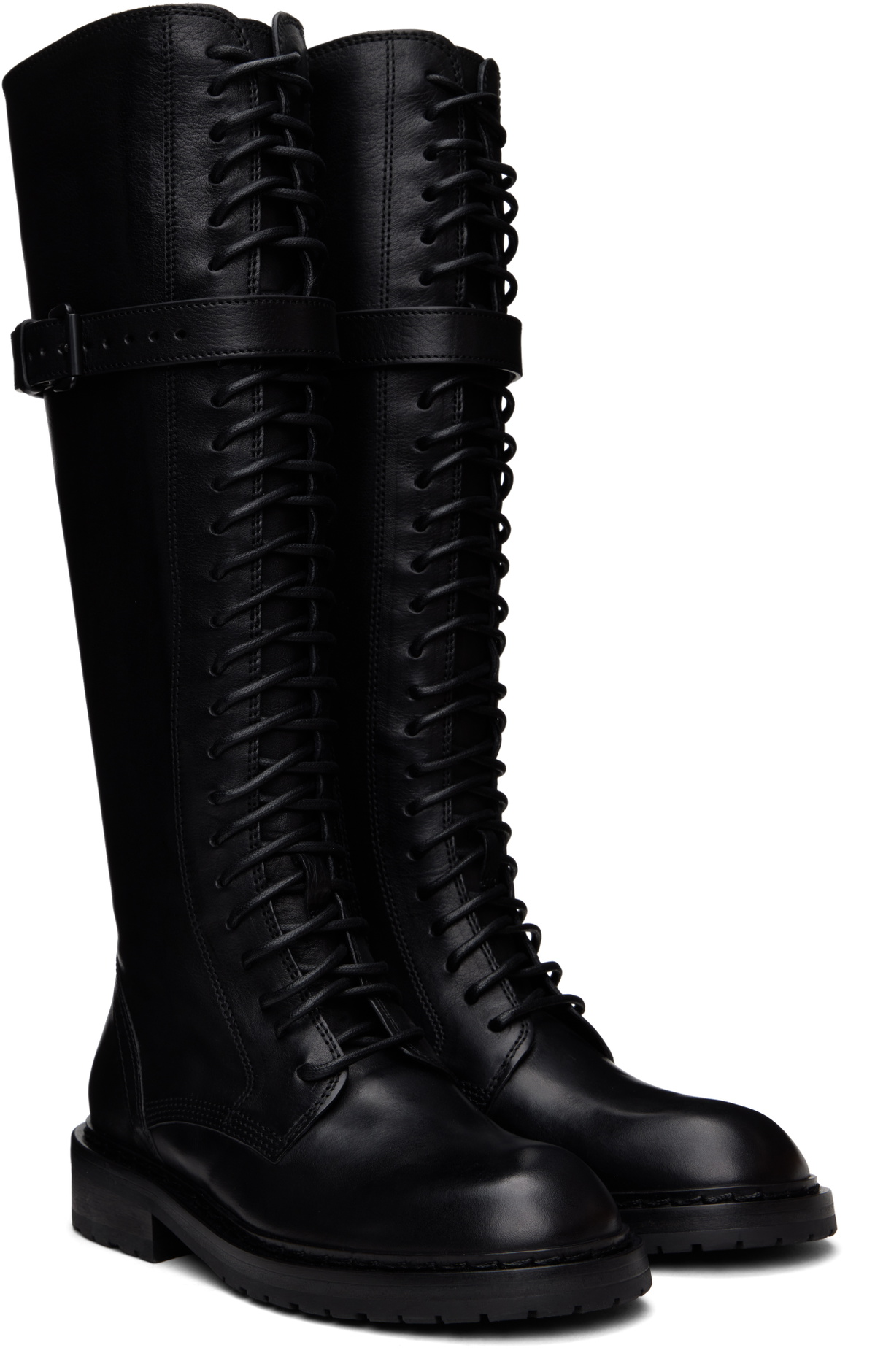 Ann Demeulemeester Black High Danny Tall Boots Ann Demeulemeester