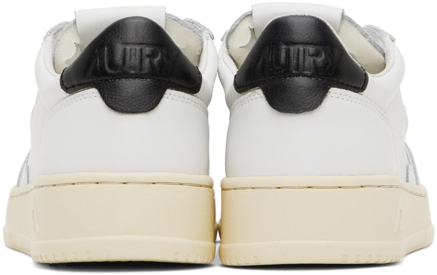 AUTRY White & Black Medalist Low Sneakers Autry