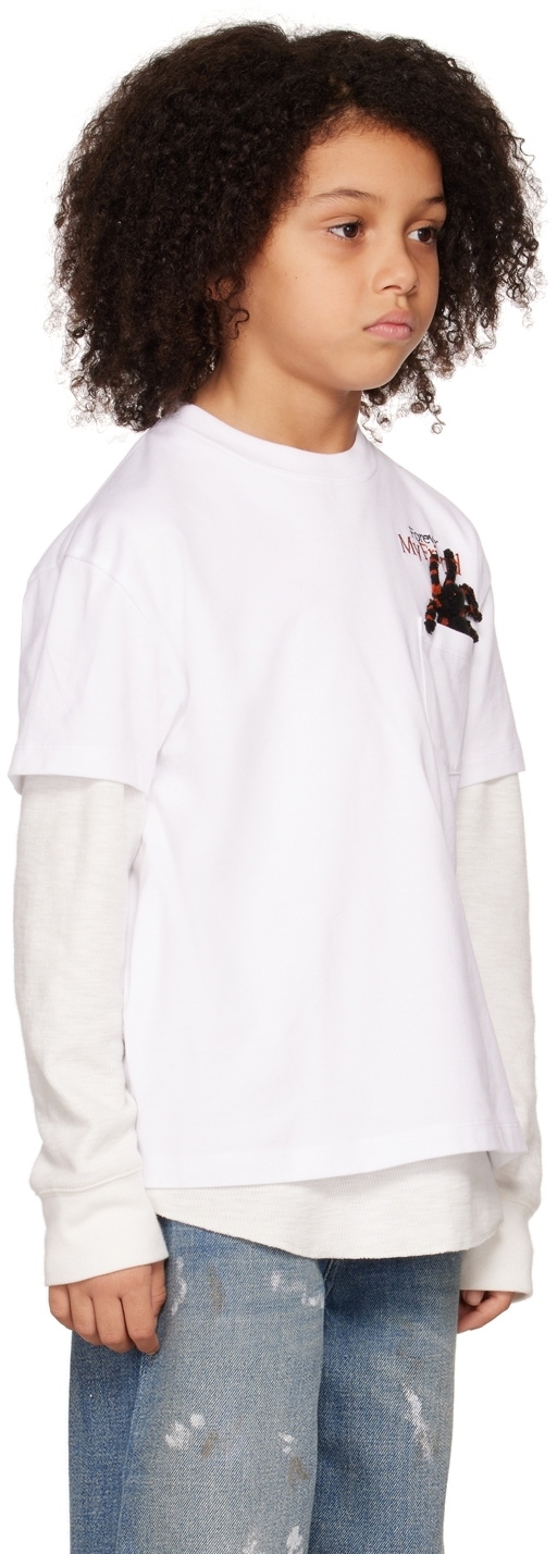 Doublet SSENSE Exclusive Kids White 'Forever My Scary Friend' T-Shirt ...