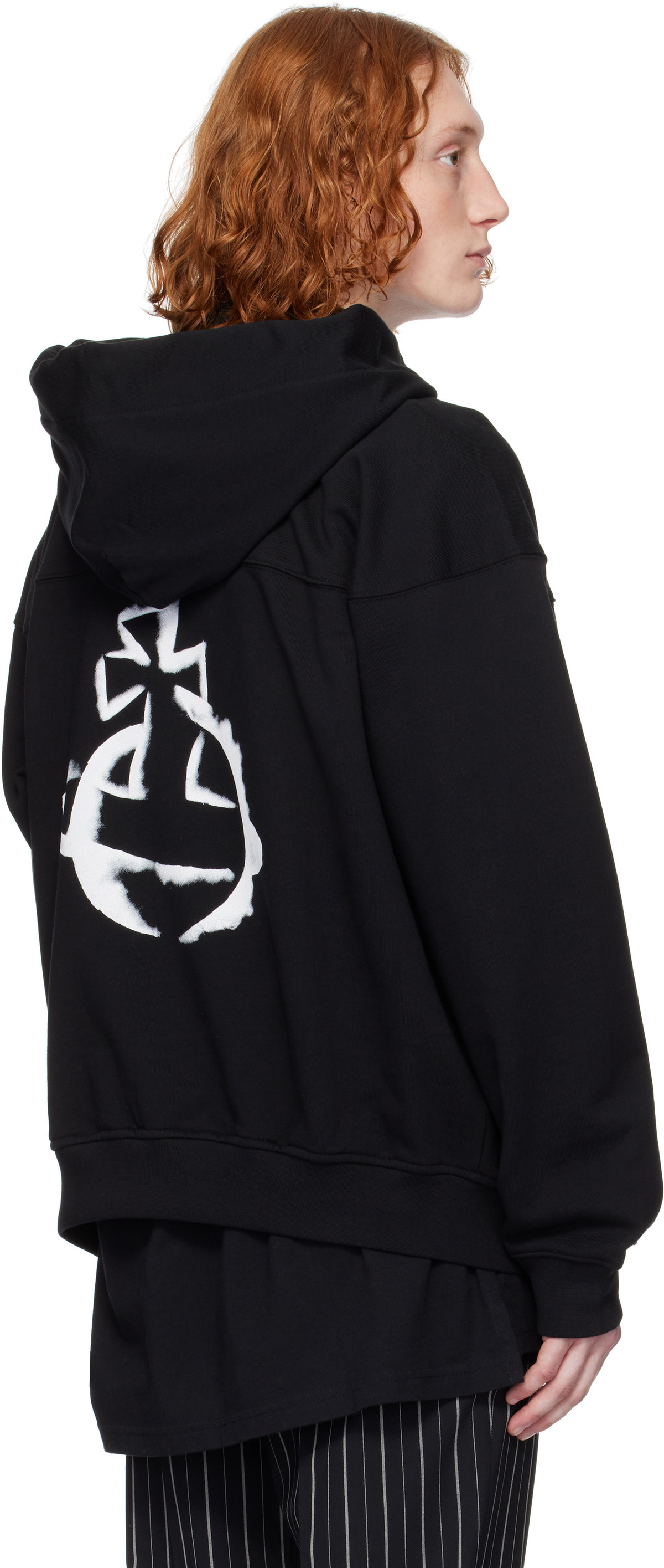 Vivienne Westwood Black Stencil Orb Fresh Hoodie Vivienne Westwood