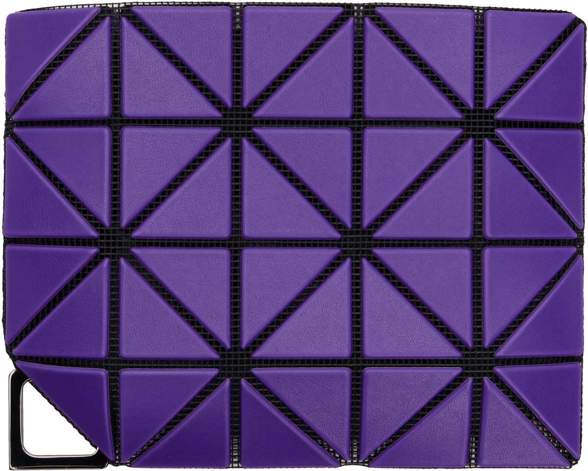 BAO BAO ISSEY MIYAKE Purple Flipper Wallet Bao Bao Issey Miyake
