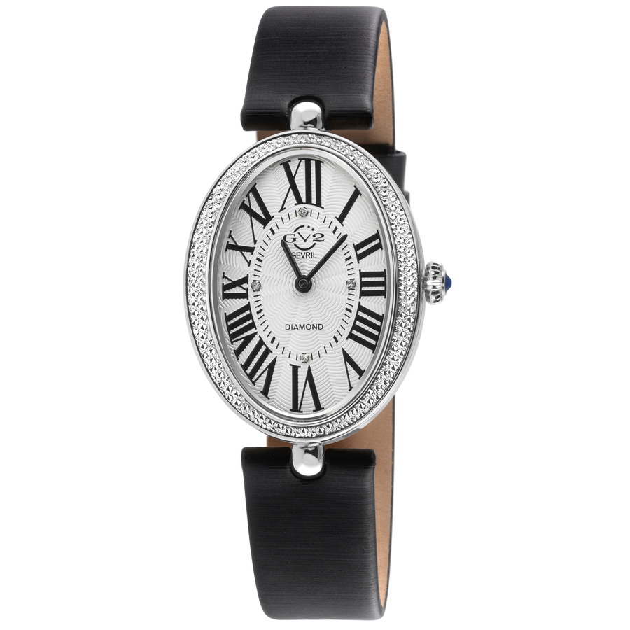 GV2 by Gevril Piazza Navona White Dial Ladies Watch 14800 GV2 by Gevril
