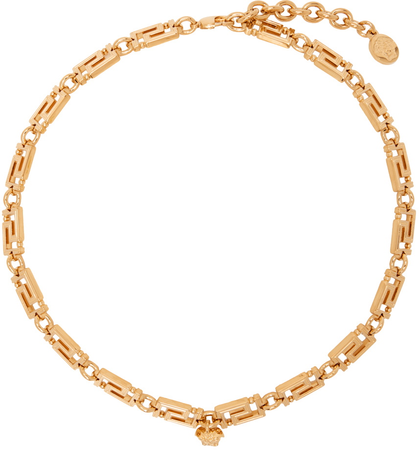 Versace Gold Greca Necklace Versace