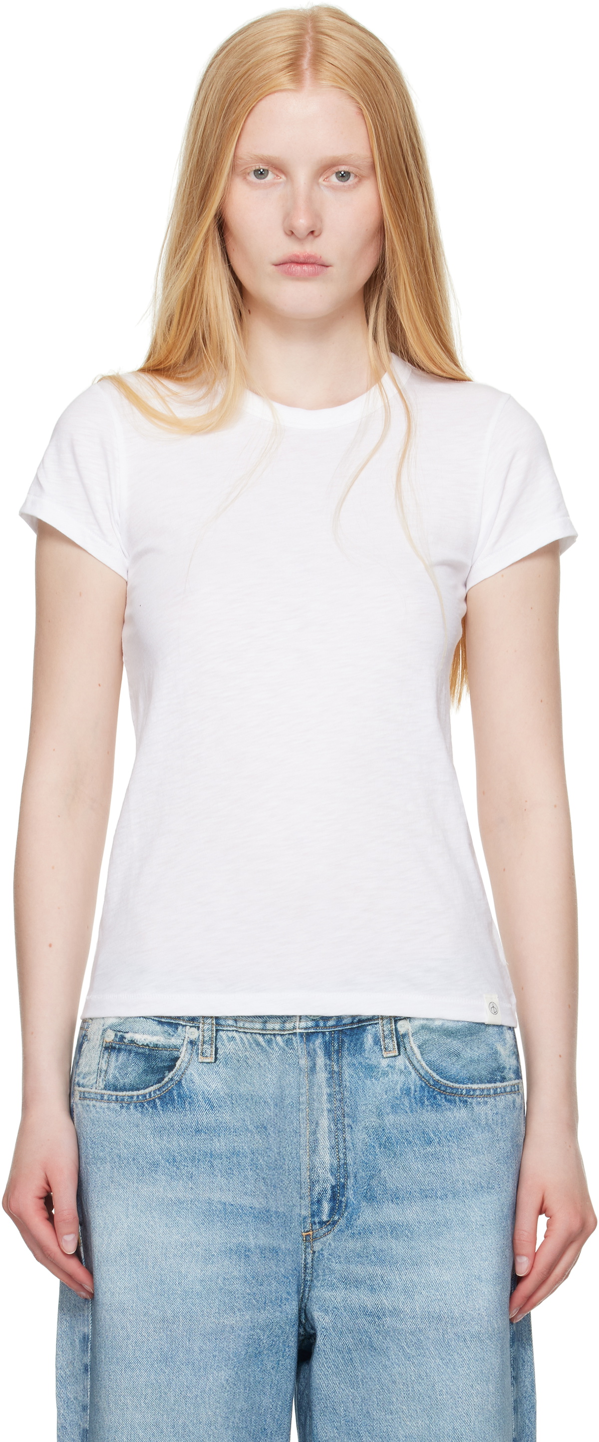 rag & bone White 'The Slub' T-shirt Rag and Bone
