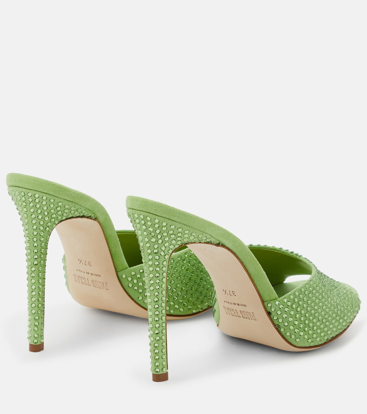 Paris Texas - Holly embellished suede mules Paris Texas