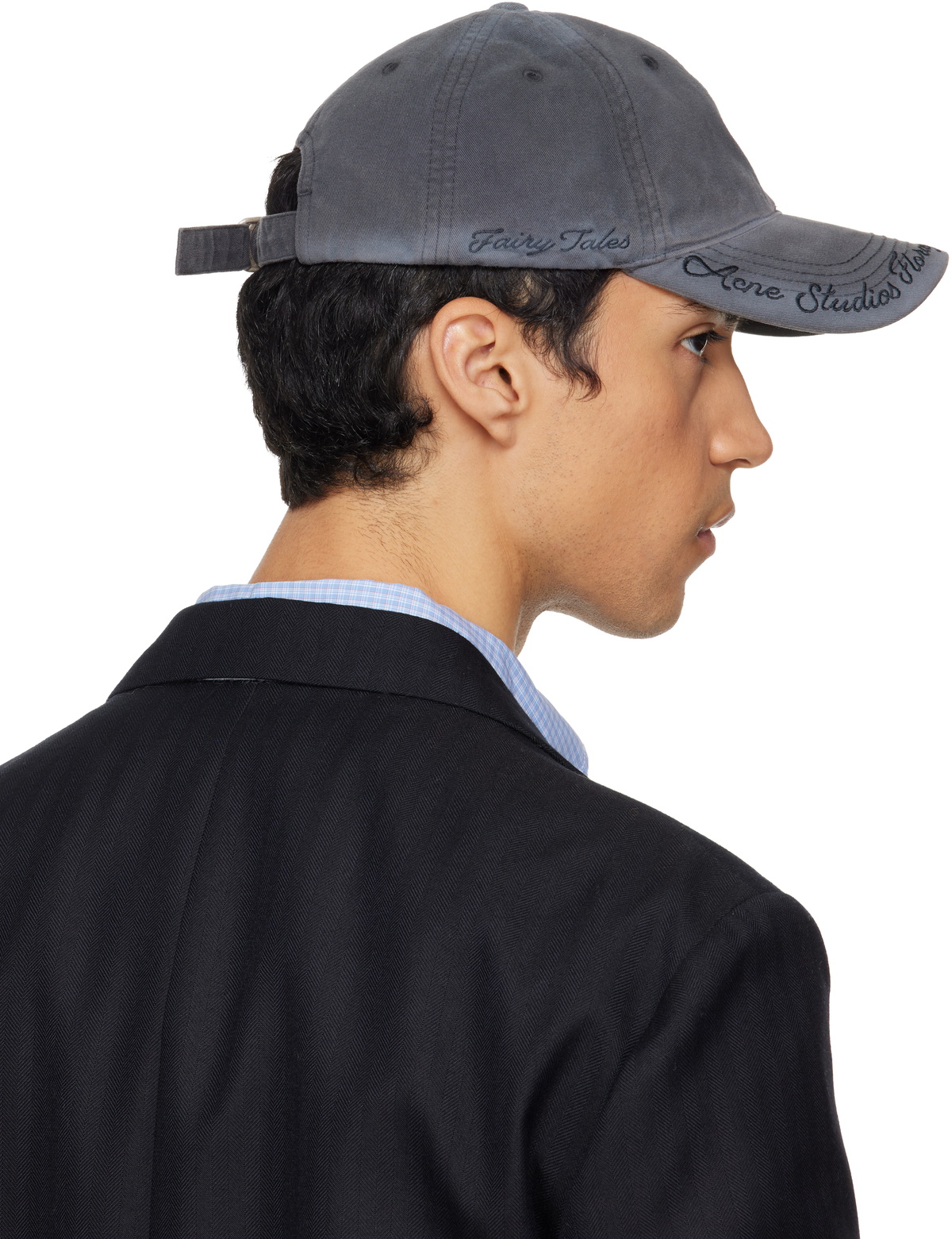 Acne Studios Gray Logo Cap Acne Studios
