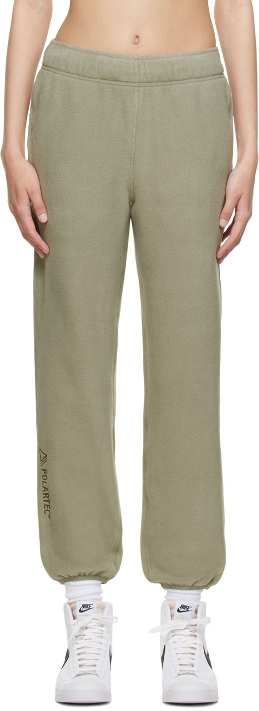 Nike Green Recycled Polyester Lounge Pants Nike