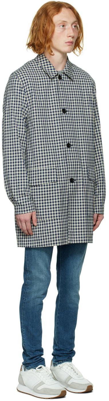 PS by Paul Smith Blue Mac Coat PS by Paul Smith