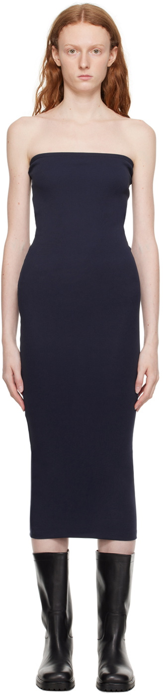 FLORE FLORE Navy Liv Midi Dress FLORE FLORE
