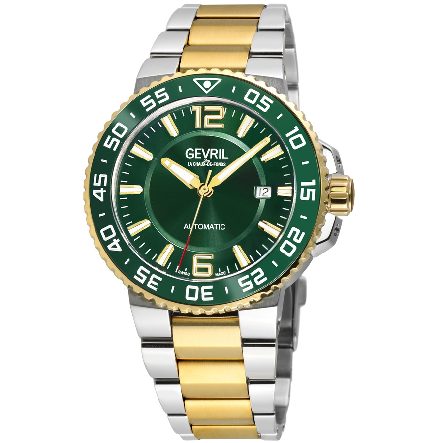 Gevril Riverside Automatic Green Dial Mens Watch 46703 Gevril