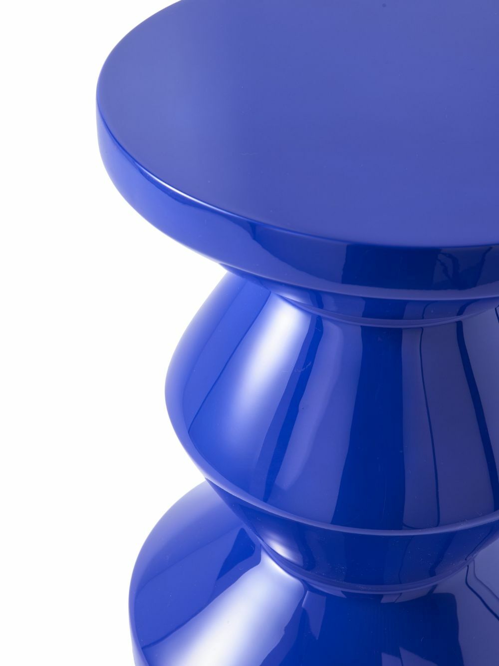 POLSPOTTEN Blue Zig Zag Stool POLSPOTTEN