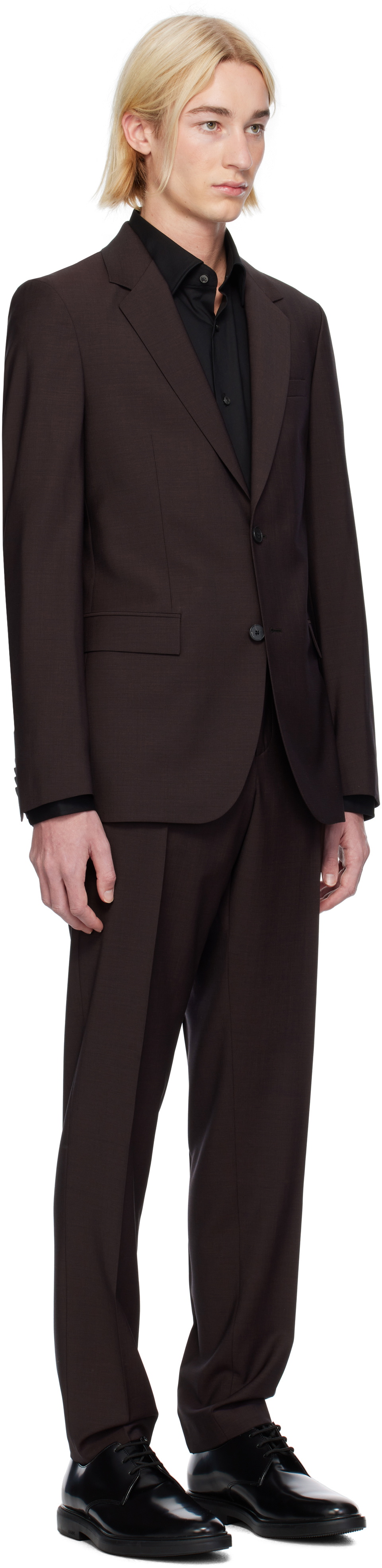 BOSS Purple Slim-Fit Suit BOSS