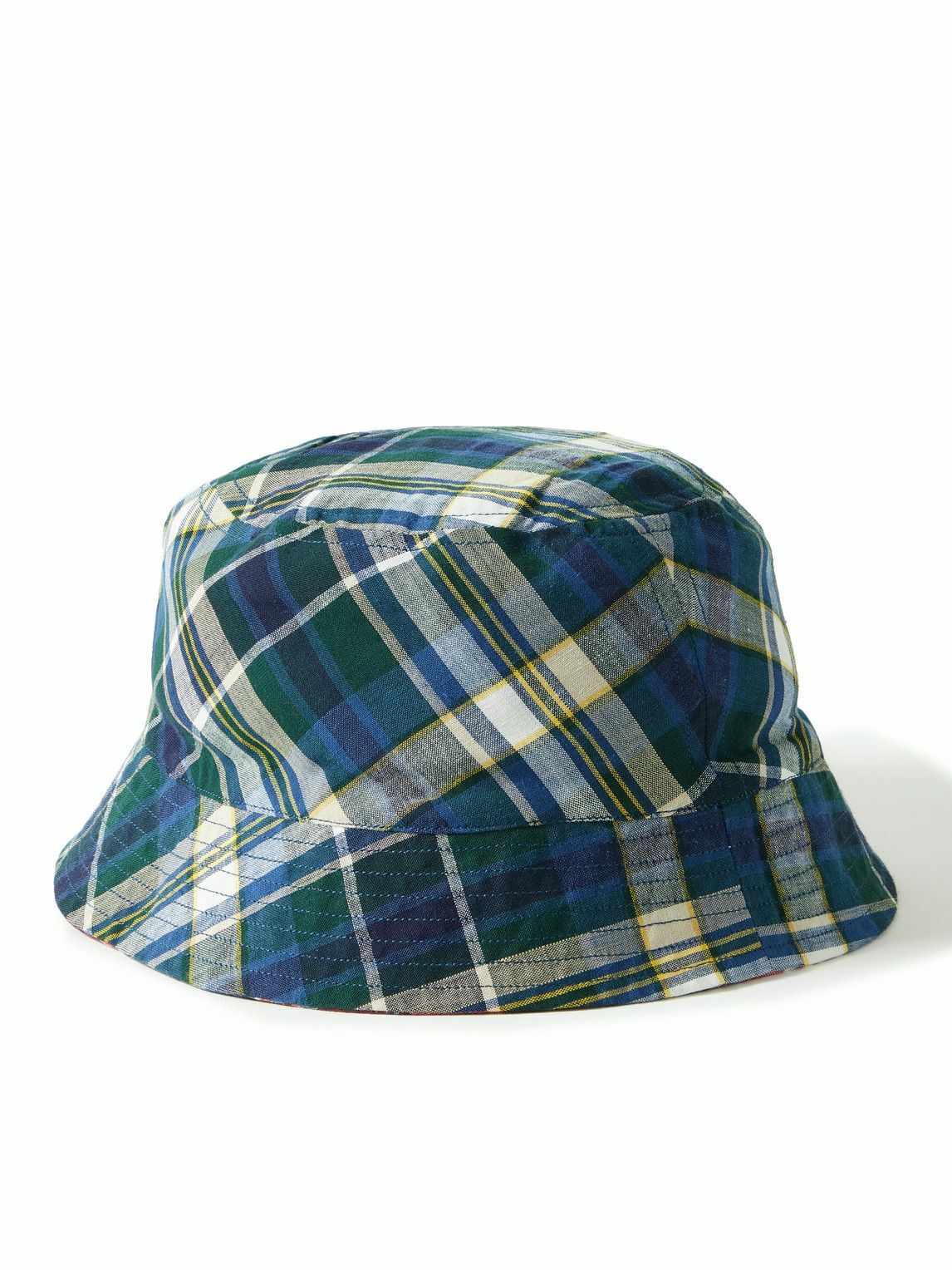 Original Madras - Reversible Checked Cotton Bucket Hat