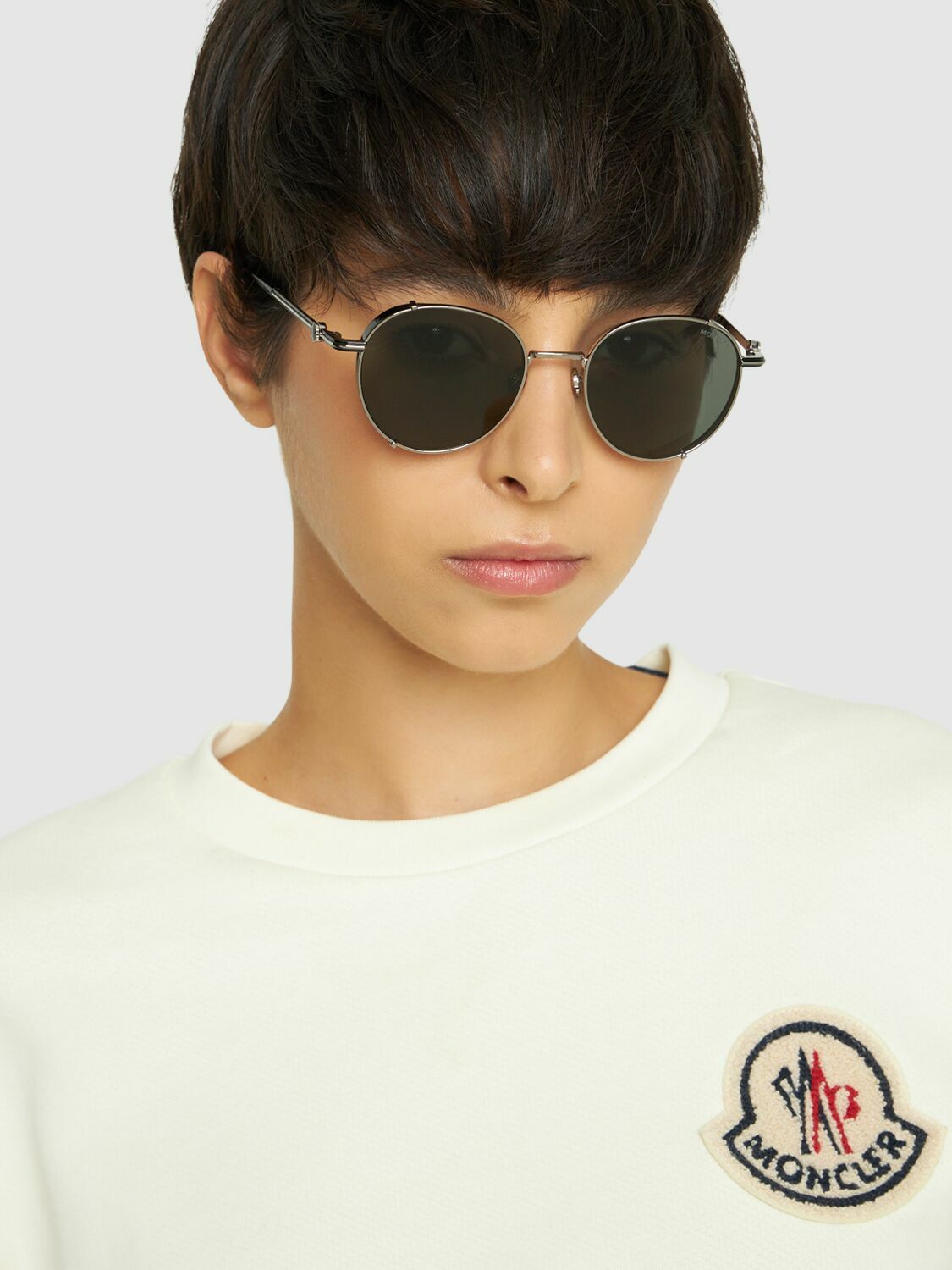 MONCLER - Round Metal Sunglasses Moncler