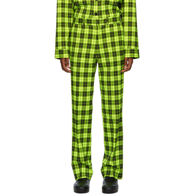 Sankuanz Green Check Trousers Sankuanz
