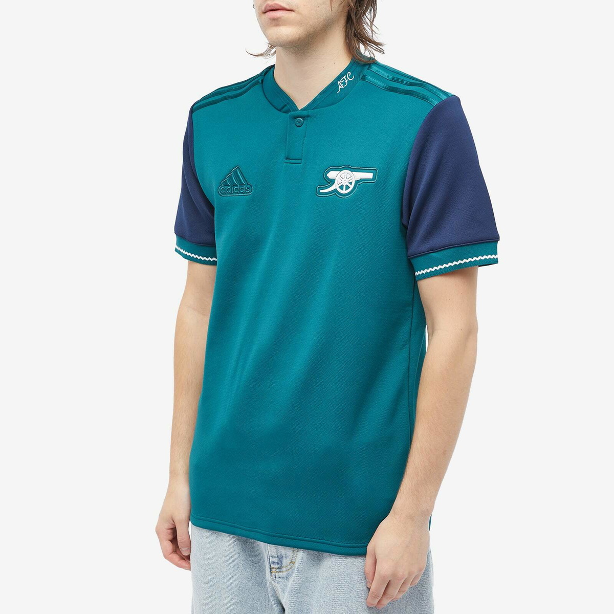 Adidas Men's Arsenal F.C. 3rd Jersey in Rich Green/Collegiate Navy adidas