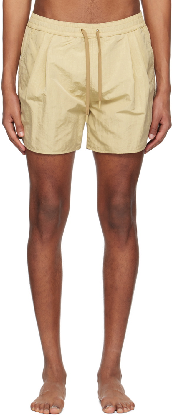 Recto SSENSE Exclusive Beige Drawstring Swim Shorts Recto