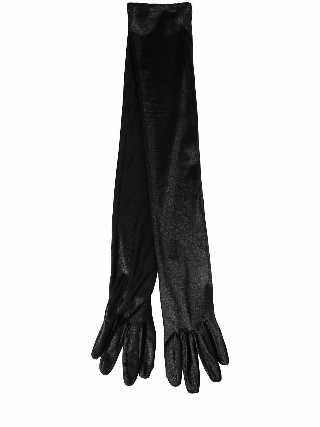 SAINT LAURENT - Nylon Blend Extra Long Gloves Saint Laurent