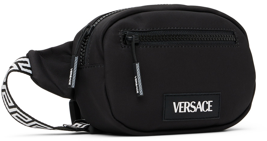 Versace Kids Black Logo Belt Bag Versace