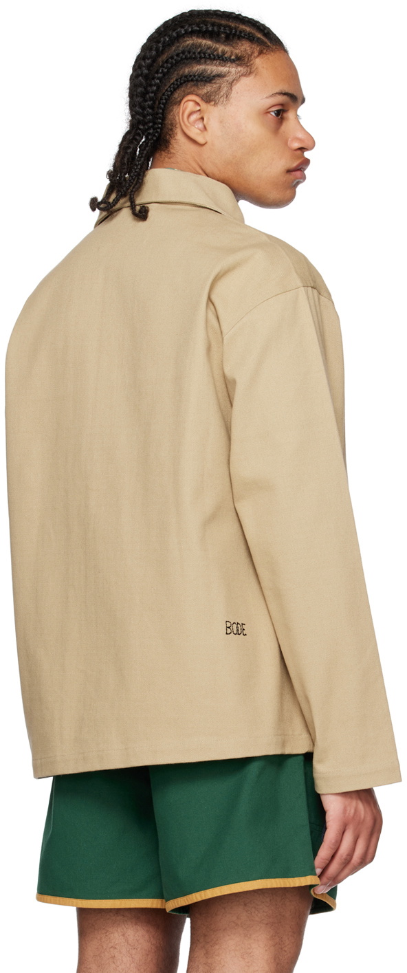 Bode Beige Tab Jacket Bode