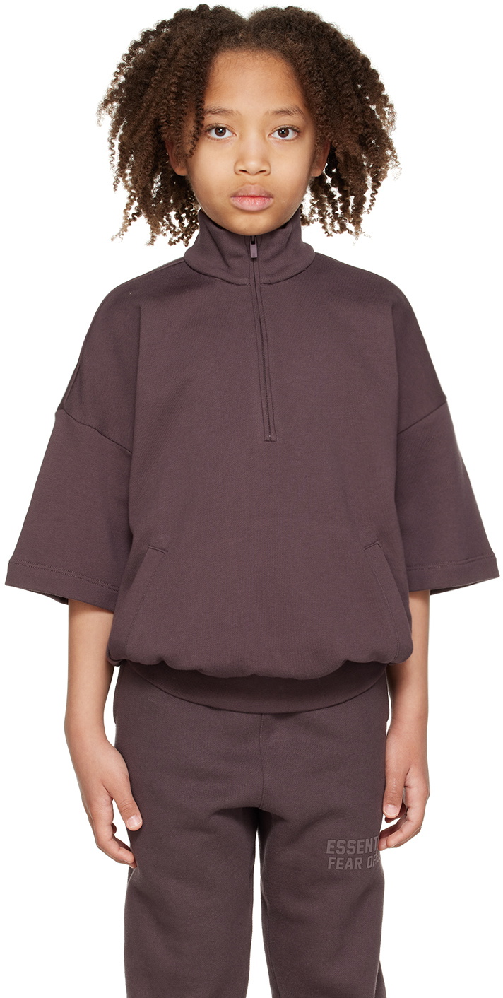 Essentials Kids Purple Half-Zip Sweatshirt Essentials