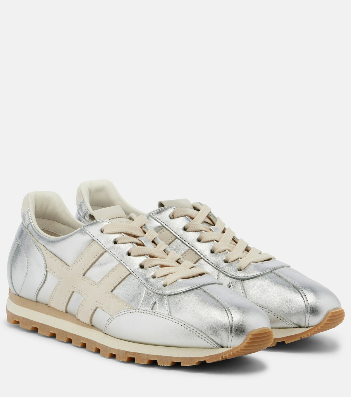 Hogan 86er metallic leather sneakers Hogan