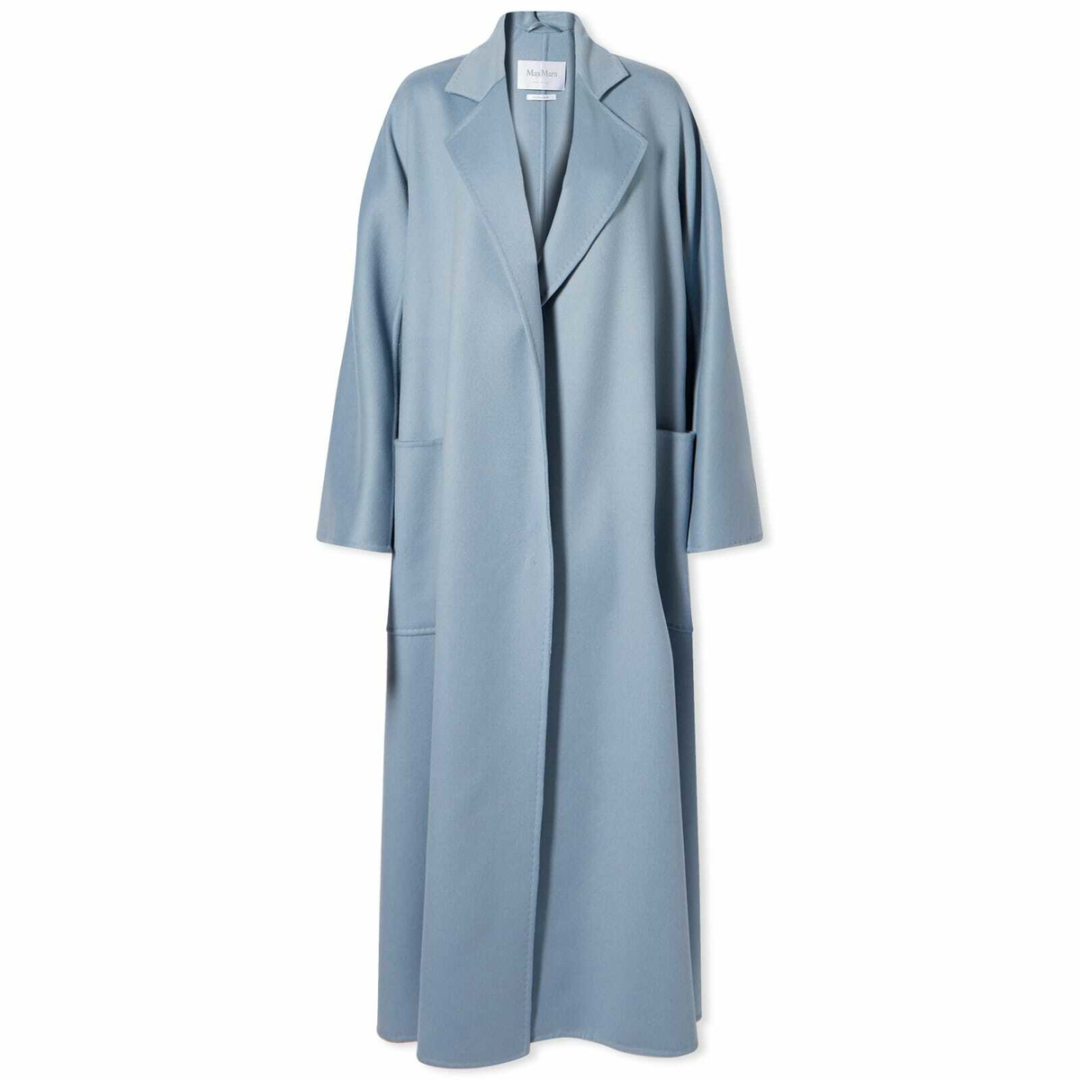 Max Mara Women's Cadmio Maxi Overcoat in Light Blue Max Mara