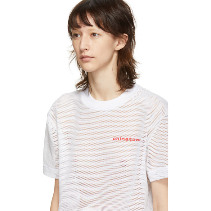 Alexander Wang White Mesh T-Shirt Alexander Wang