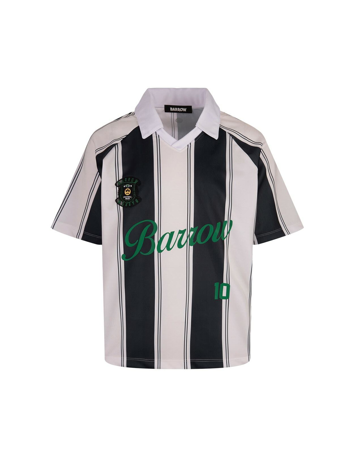 Barrow Black Striped Triacetate T-shirt Barrow