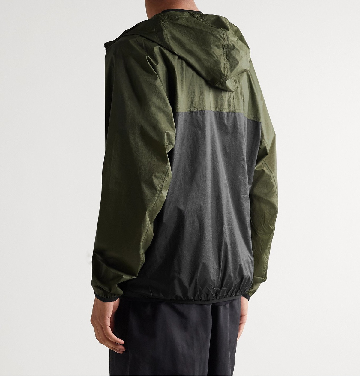 Nike - Logo-Embroidered Colour-Block Nylon-Ripstop Hooded Jacket ...