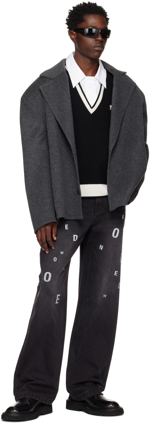 We11done Gray Oversized Jacket We11done