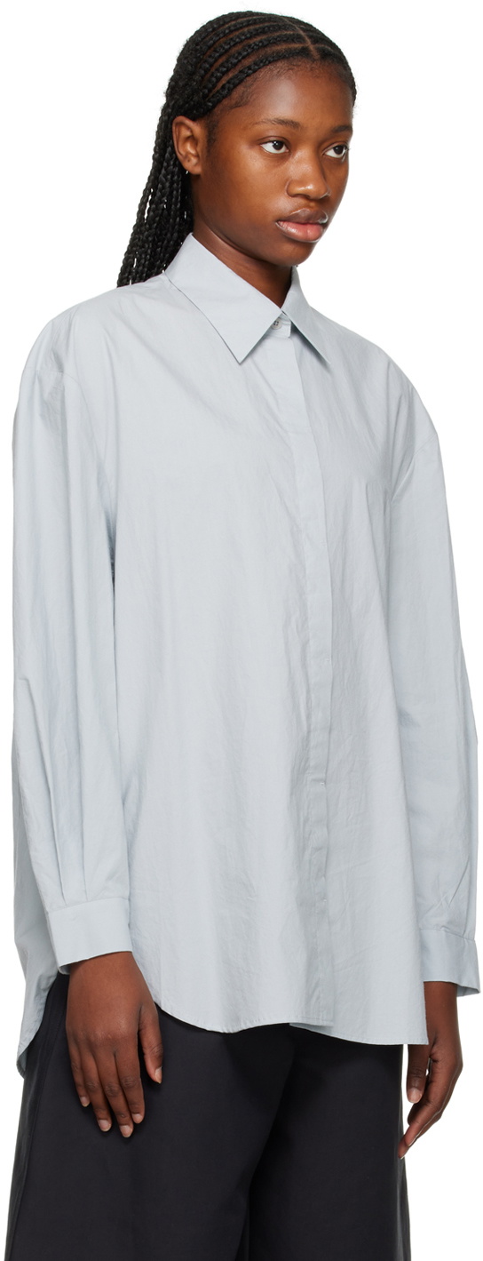 AMOMENTO Gray Oversized Shirt AMOMENTO