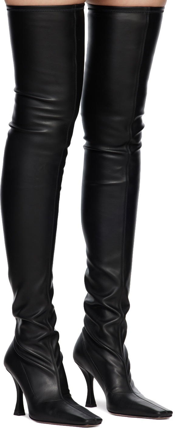 Proenza Schouler Black Trap Over-The-Knee Boots Proenza Schouler